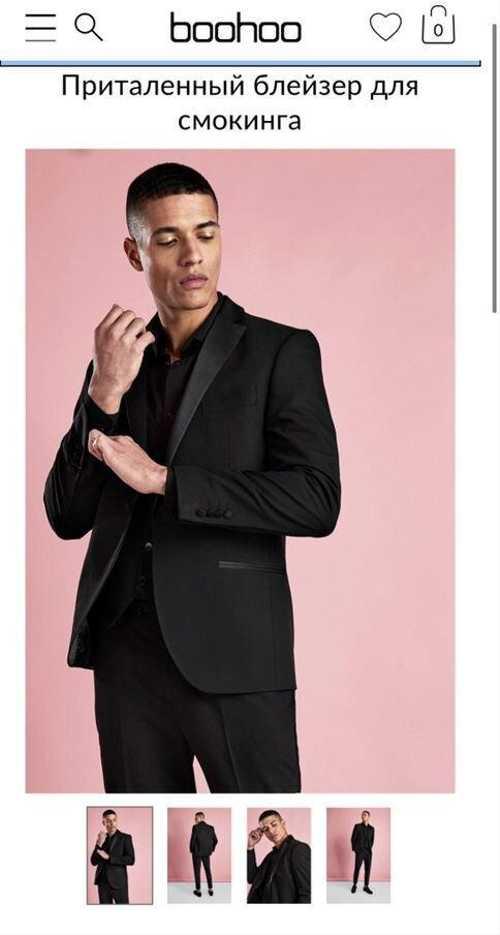 Британский блейзер (пиджак) для смокинга Boohoo