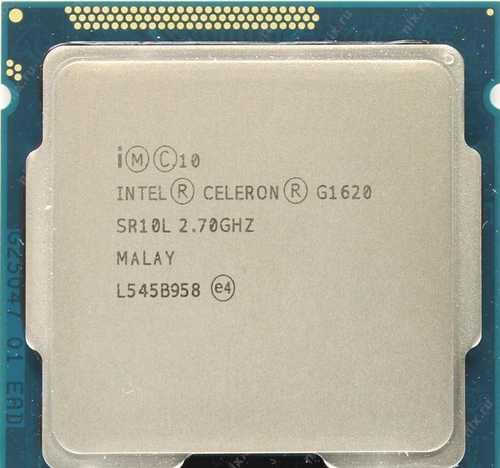 Сокет 1155 Intel Celeron G1620 Ivy Bridge (2700MHz