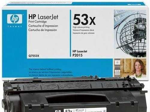Картридж Hewlett-Packard HP 53X (Q7553X) чб Р2015