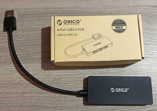 USB хаб Orico HS4U-U3 Black