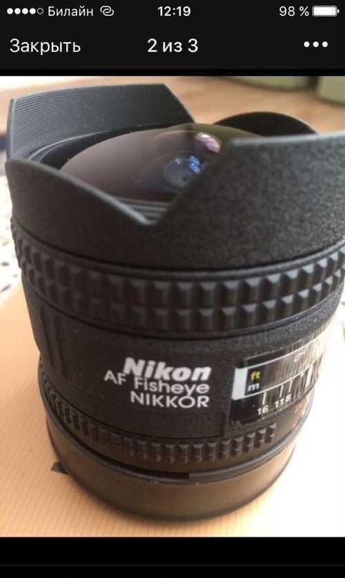 Объектив Фишай Nikon 16mm f/2.8D AF Fisheye