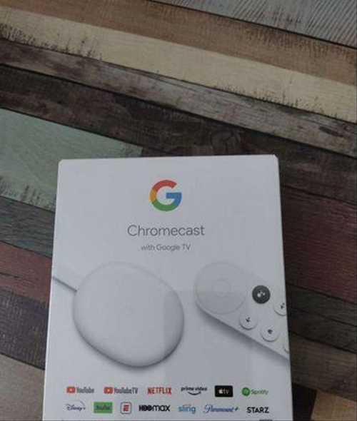 Медиаплеер Google chromecast 2020 with google tv