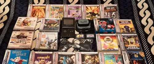 Gameboy Advance SP + игры