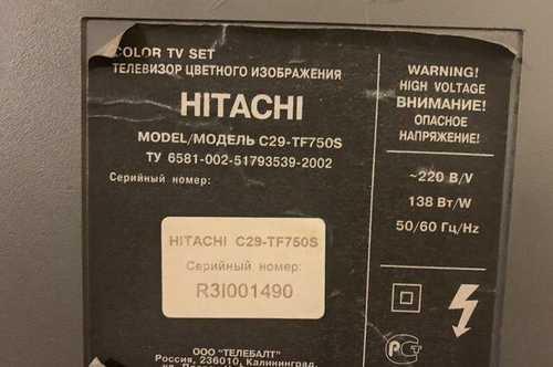 Телевизор hitachi C29-TF750S