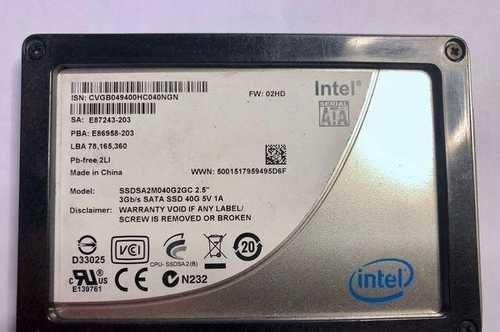 SSD intel 40Gb, 80Gb, 120Gb