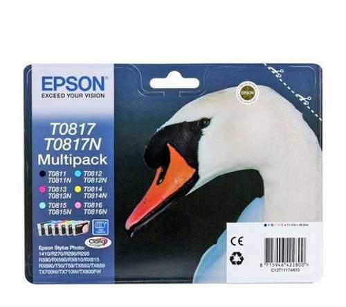 Картридж Epson T0817, 6 цветов / C13T11174A10