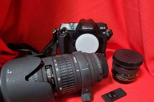 Зеркальный фотоаппарат Pentax mz-s, 2 объектива