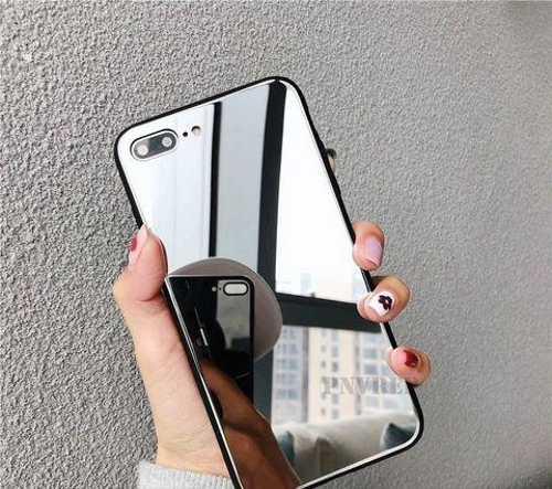 Роскошный зеркальный силиконовый чехол для iPhone