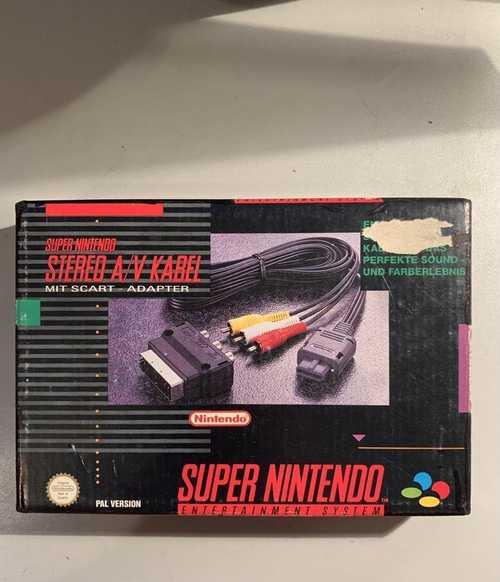 Коробка от AV кабеля. Super Nintendo.snes