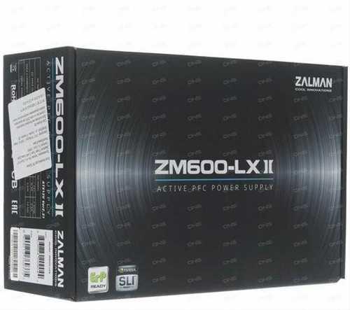 Блок питания Zalman ZM600-lxii (Новый) Гарантия