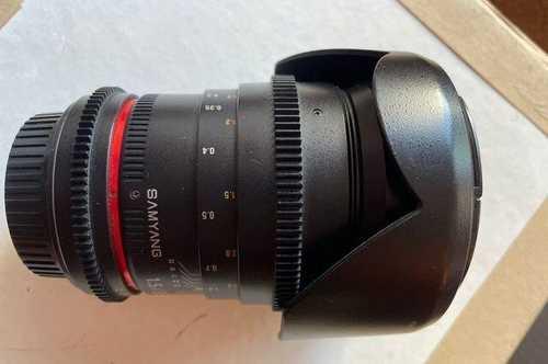 Объектив Samyang 35mm T1.5 Canon EF