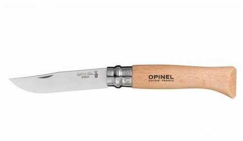 Нож грибника Opinel №8, нержавеющая сталь, рукоять