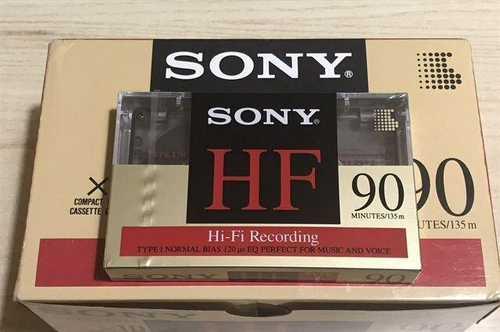 Аудиокассеты Sony HF90 1992 год US Market