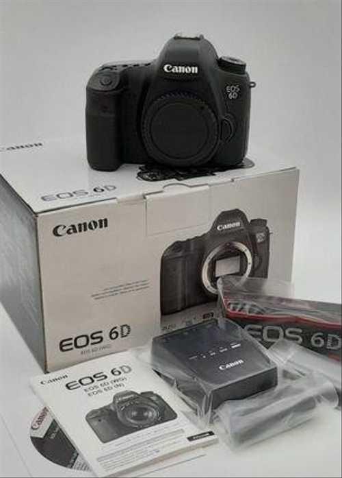 Зеркальный фотоаппарат canon 6d body пробег 770