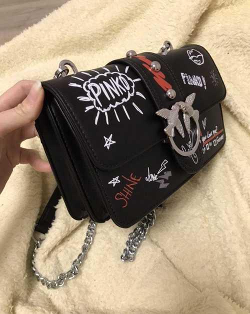 Сумка pinko mini love graffiti shoulder BAG