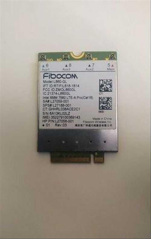 Fibocom L860-gl cat.16 + переходник USB