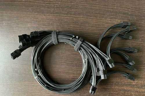 65+10см кабель Seasonic PCIe 2x 8pin (6+2)