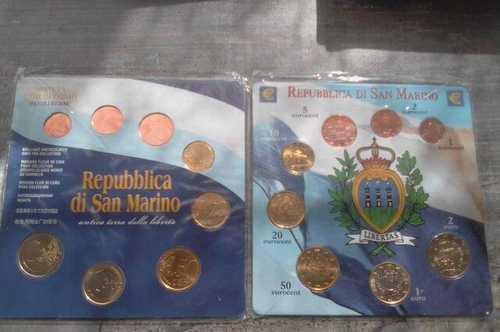Сан Марино набор 2008 г. от 1 цента до 2 евро