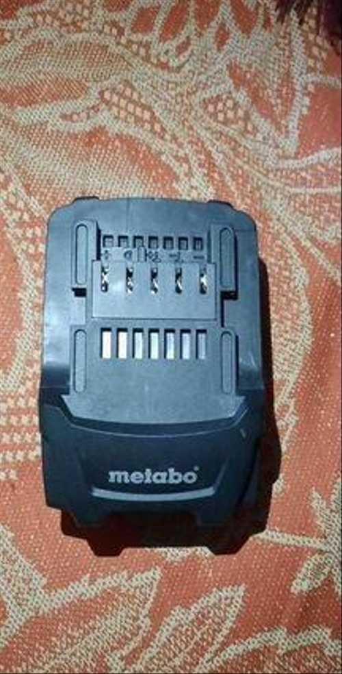 Аккумулятор для шуруповерта metabo 18V 5.2 ah