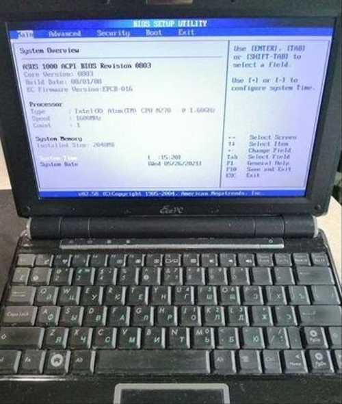 Нетбук Asus Eee PC 1000 SSD