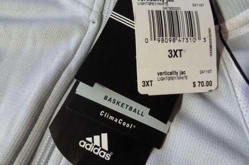 Олимпийка Adidas Clima Cool Grey США US 3XL Tall