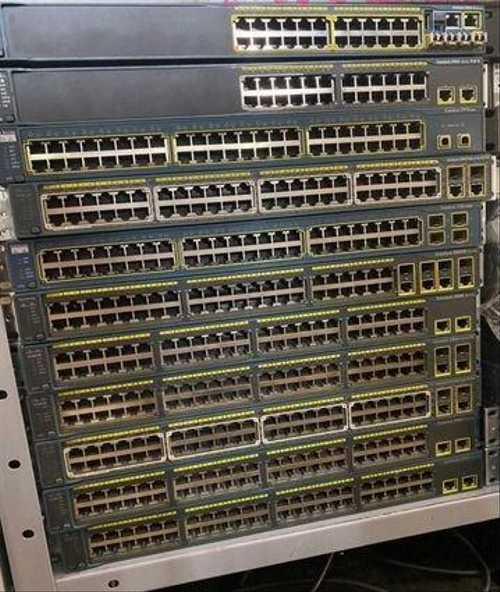Коммутатор Cisco,HP,D-link,PoE 24 порта 48 портов