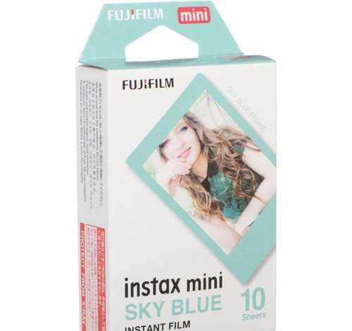 Кассета Fuji instax mini голубые рамки