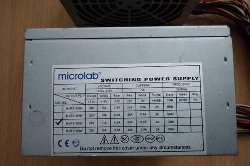 Microlab m atx 360w схема