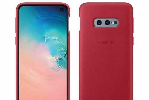 Оригинал Leather Cover для Samsung Galaxy S10e Red