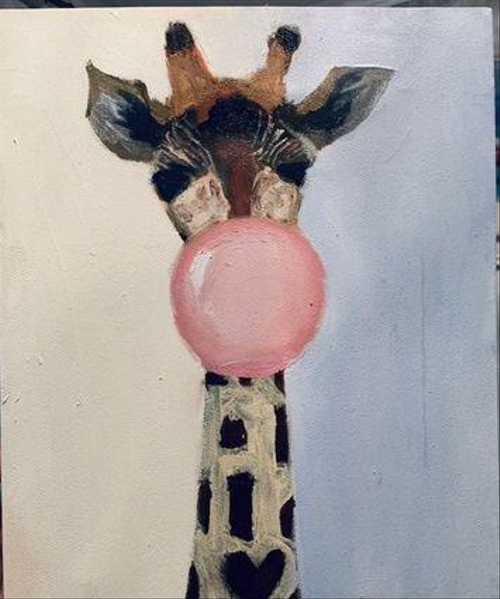 Картина маслом «Жираф»