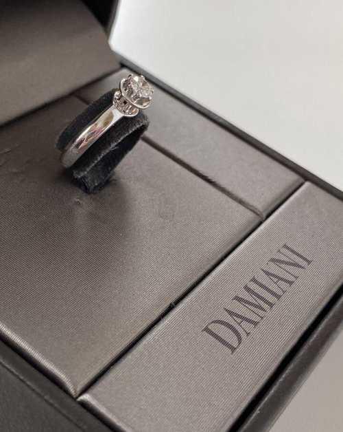 Кольцо Damiani Minou: белое золото с бриллиантом