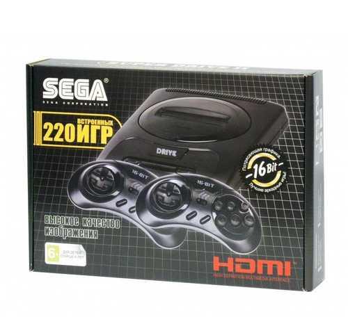 Sega Super Drive 2 Classic hdmi 220 встроенных игр