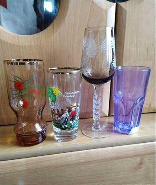 Фужеры, стаканы советских времён