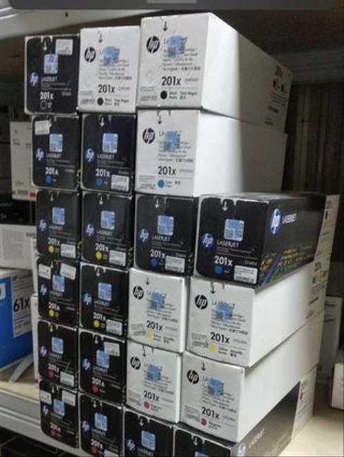 Картриджи hp cf400x cf401x cd402x cf403x ориг спис