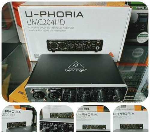 Звуковая карта behringer umc204hd