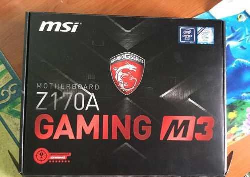 Материнская плата MSI Z170A gaming M3