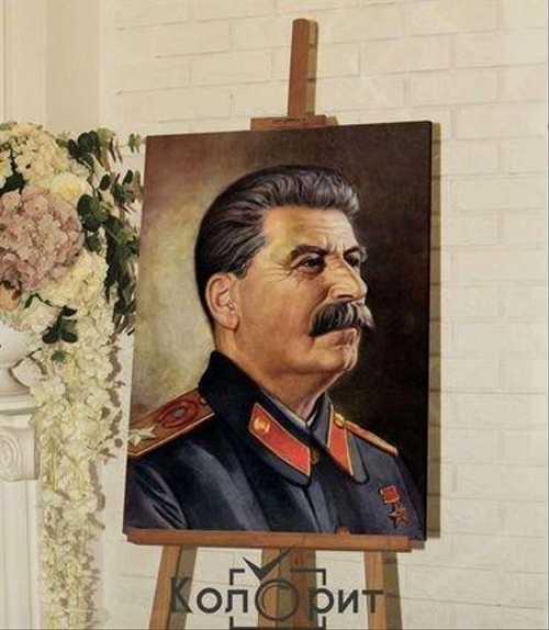 Портрет на холсте Вождя пролетариата