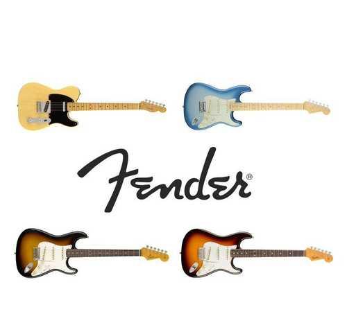 Электрогитары Fender, разные модели