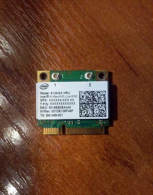 Ноутбучный модуль Intel Wifi-WiMax 512AGX HRU