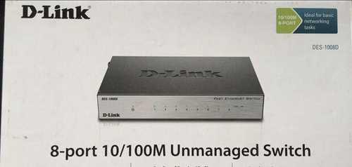Свитч (коммутатор) D-link DES-1008D/L2B