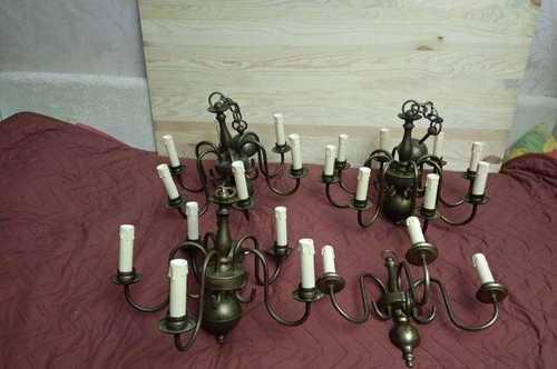 Комплект старинных светильников