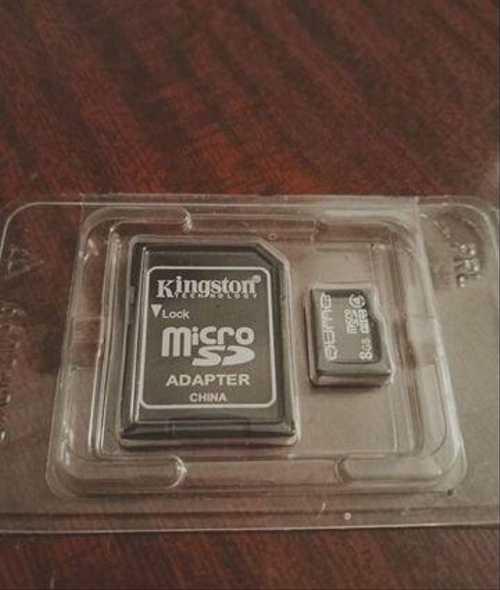 Карта памяти micro SD,HD.8GB