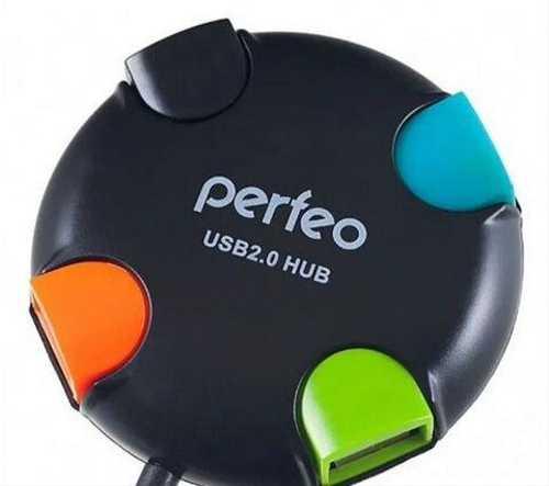 Хаб USB 4 порт Perfeo PF-VI-H020 black PF4283