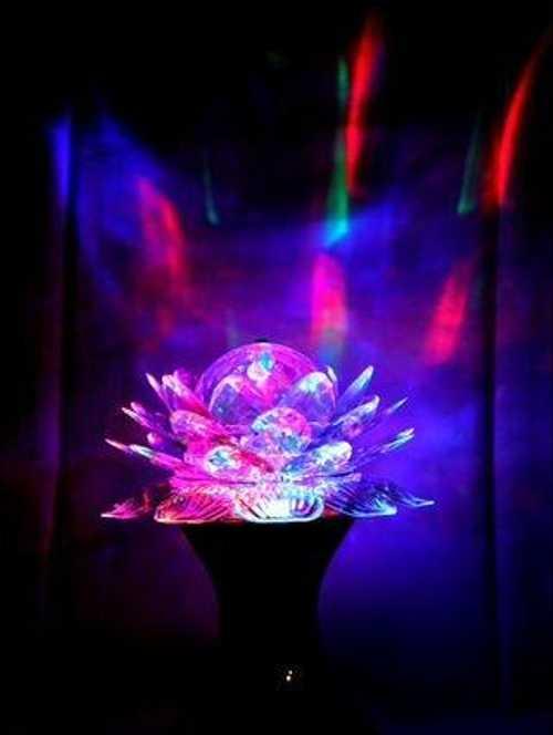 Диско лампа "Цветок Лотоса"