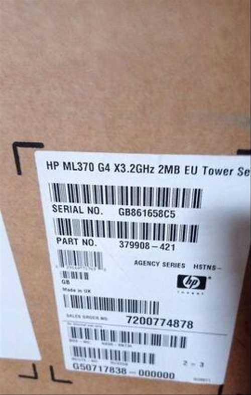 Сервер Hp ml370 g4