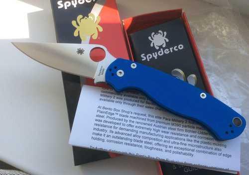 Spyderco paramilitary 2 m390 нож складной