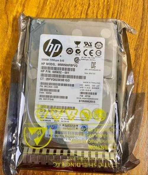Жесткий диск HP 500Gb MM0500fbfvq SAS 2.5 7.2K