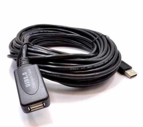 Активный USB 2.0 кабель удлинитель 5 метров
