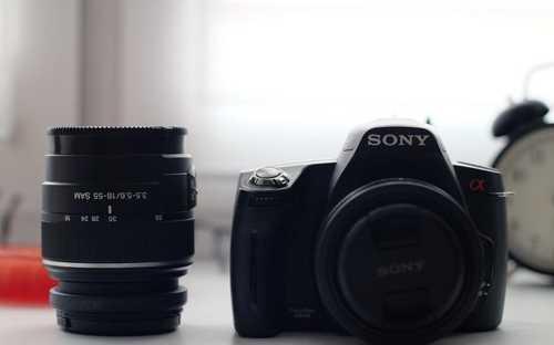 Sony a290 kit 18-55mm + объектив Sony SAL 50/1.8