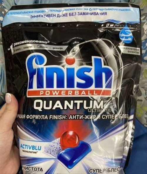 Таблетки для посудомойки Finish quantum